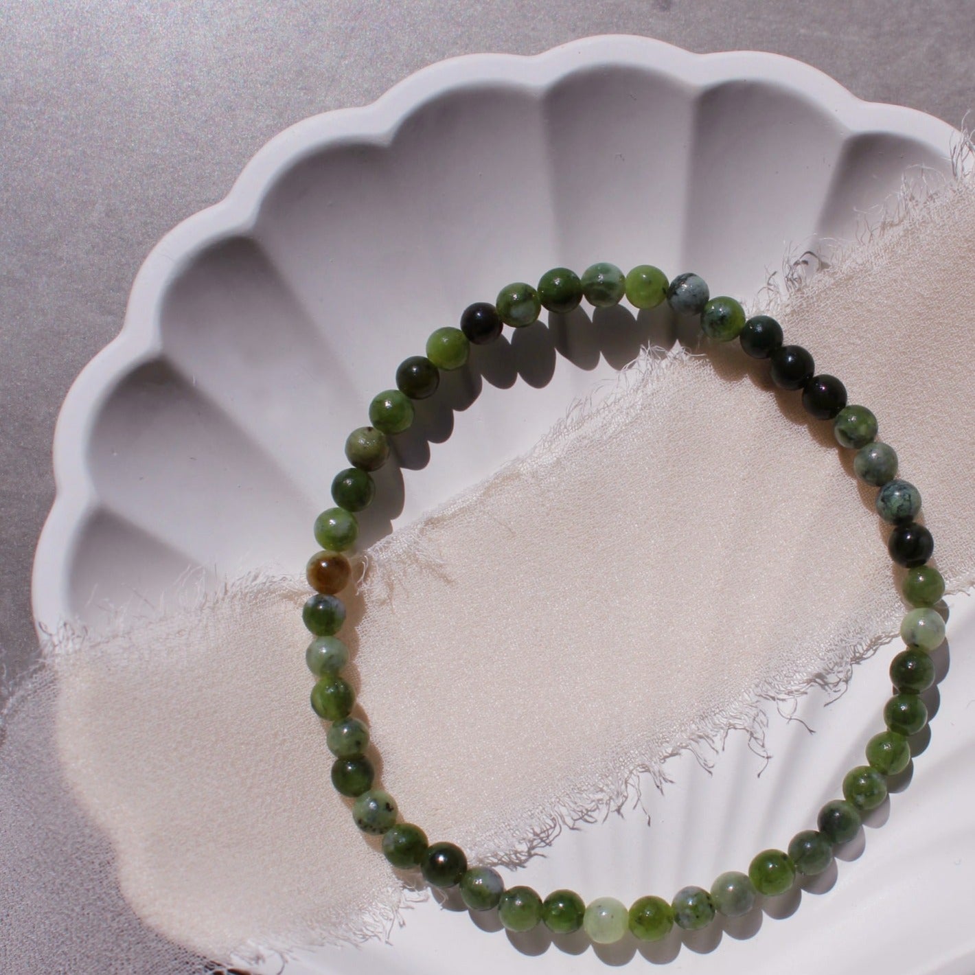 Lucky Green Jade Crystal Bracelet